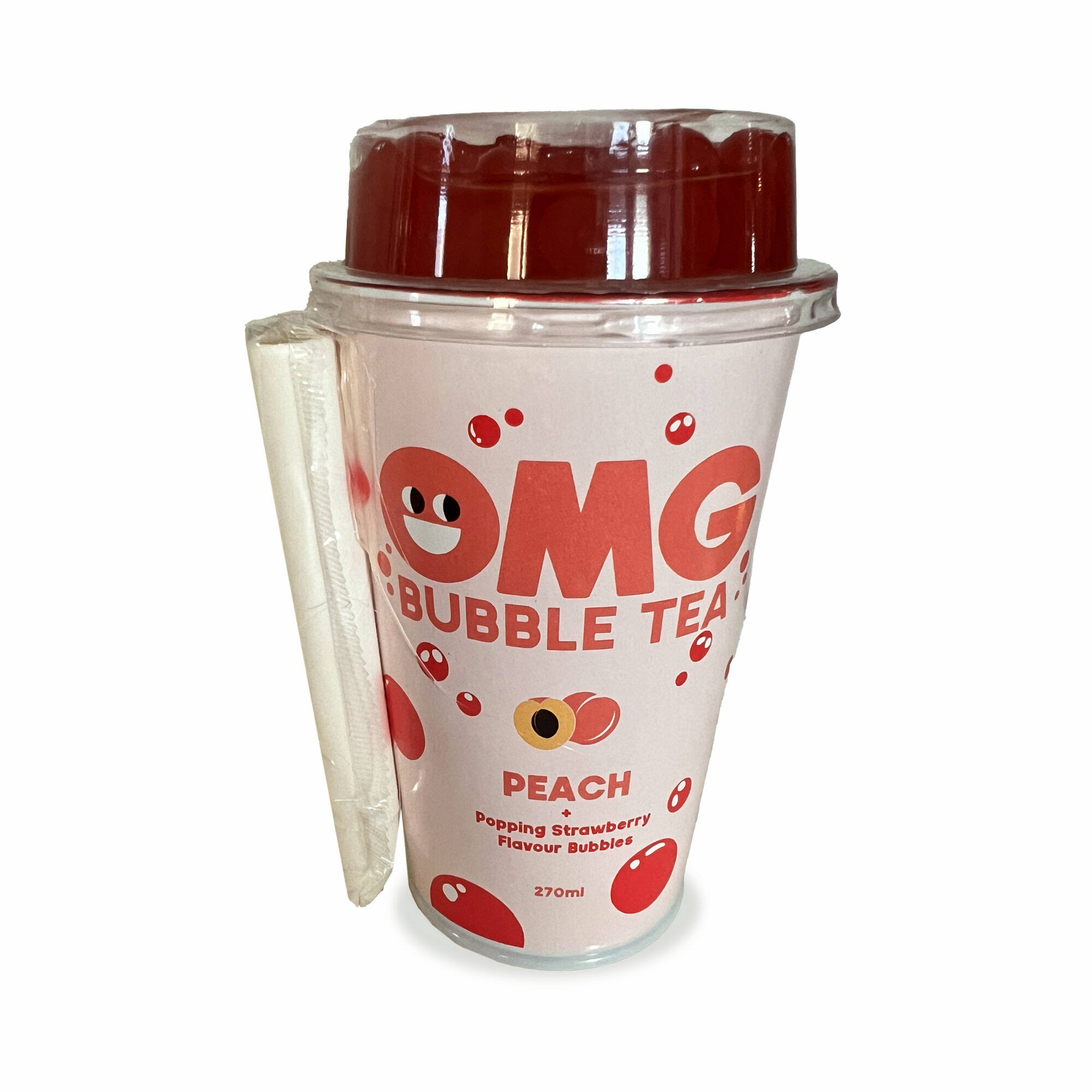 OMG Bubble Peach Tea 270 ml 10tlk/m - Reissumiehen Makeistukku verkkokauppa